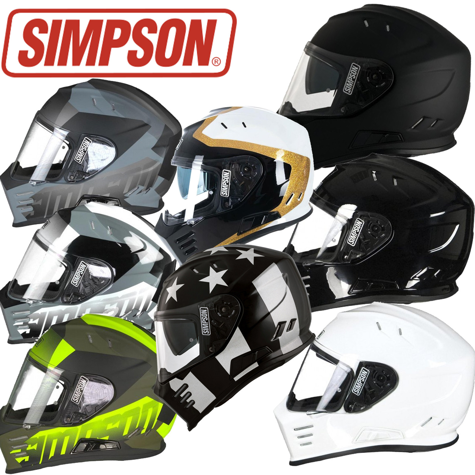 Buy Simpson full face helmet VENOM | Bikeroutfit.com