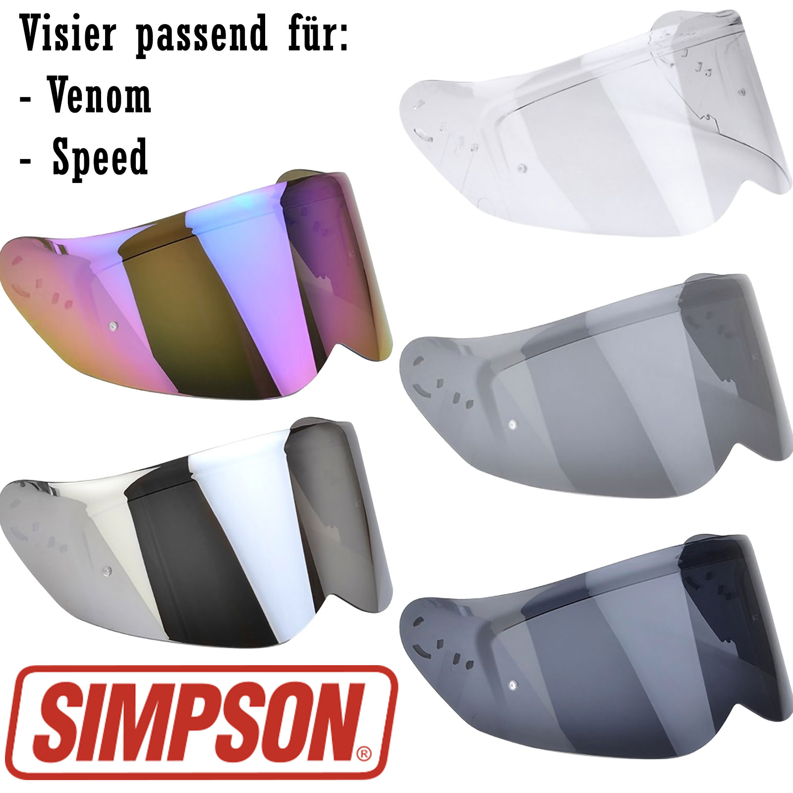 Buy Simpson visor for Venom Speed | Bikeroutfit.com