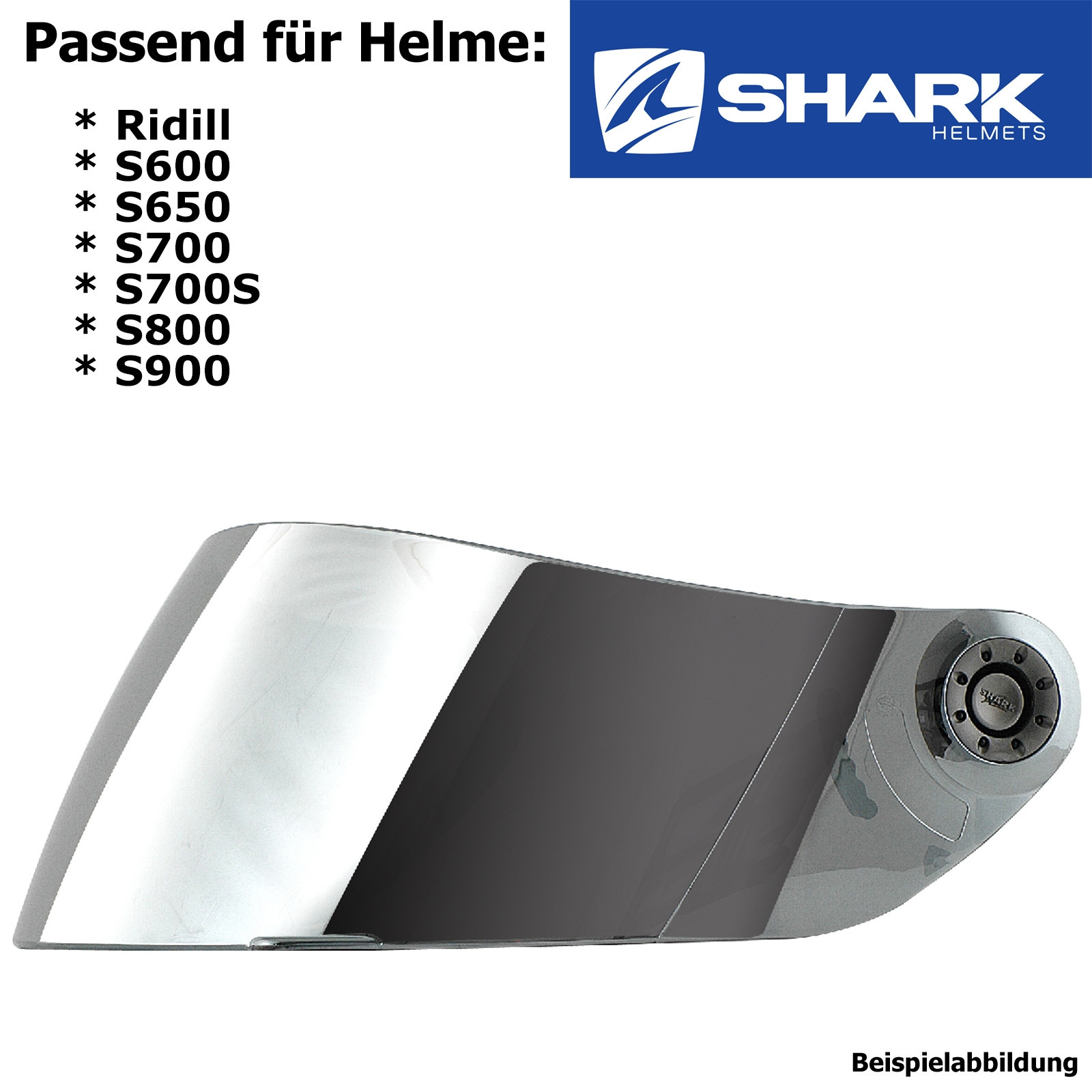 Shark visor for Ridill / S600 / S650 / S700 / S700S / S800 / S900