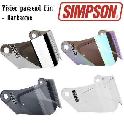Buy Simpson visor for Darksome helmet | Bikeroutfit.com